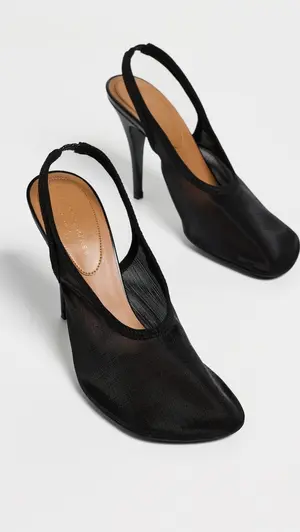 Stella McCartney Slingback Stretch Mesh Pumps