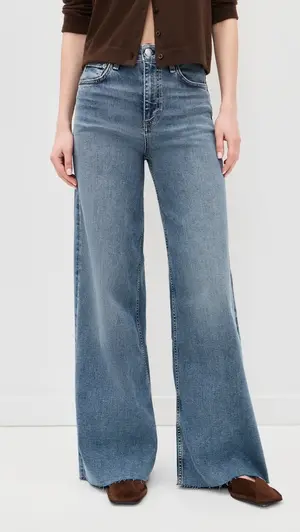 Rag & Bone Flexi Sofie High-rise Wide-leg Jeans - Mack
