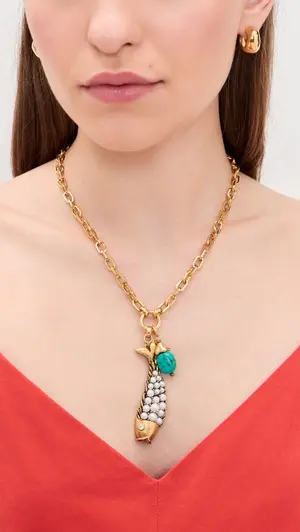 ELIZABETH COLE Koira Charm Necklace