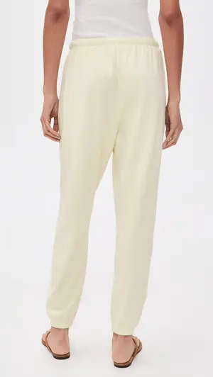 PERFECTWHITETEE Johnny French Terry Easy Sweatpants - Custard