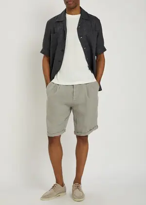 Brunello Cucinelli Linen Bermuda Shorts