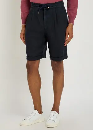 Brunello Cucinelli Linen Bermuda Shorts