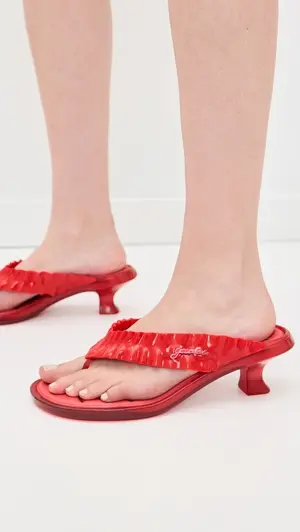 Melissa X Ganni Jelly Thong Kitten Heels