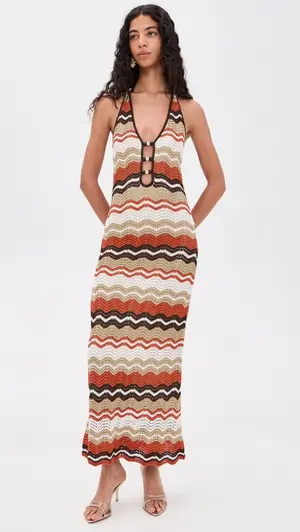 RUNAWAY THE LABEL Vernanza Knit Maxi Dress