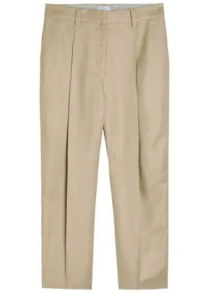 Brunello Cucinelli Straight-leg Linen Trousers