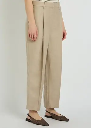 Brunello Cucinelli Straight-leg Linen Trousers