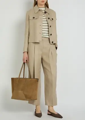 Brunello Cucinelli Straight-leg Linen Trousers