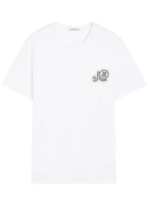 Moncler Logo-appliquéd Cotton T-shirt