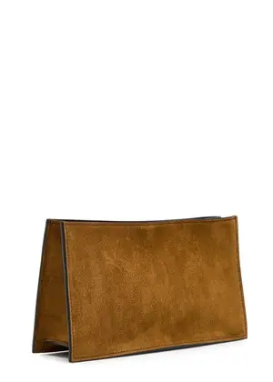 METIER Suede Clutch - Tan