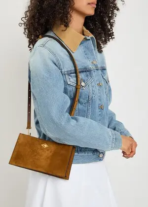 METIER Suede Clutch - Tan
