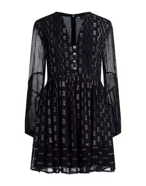 Maje Mini Dress Viscose, Metal Fiber - Blue