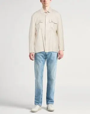 LARDINI Jacket Size Linen, Viscose, Elastane - Beige