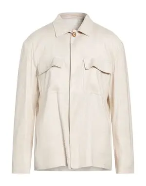 LARDINI Jacket Size Linen, Viscose, Elastane - Beige