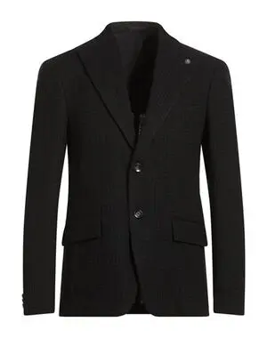 OFFICINA36 Blazer Size Virgin Wool, Polyester, Cotton