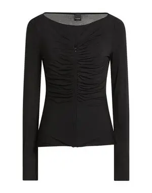 Pinko Modal Stretch Boatneck Long Sleeve Top