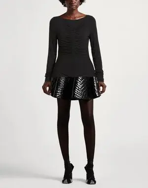 Pinko Modal Stretch Boatneck Long Sleeve Top