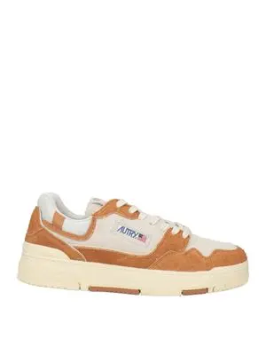 AUTRY Sneakers In Leather And Textile Fibers - Camel