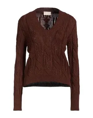 DRUMOHR Cotton Cable-knit V-neck Sweater