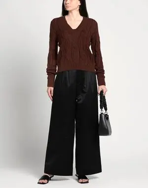 DRUMOHR Cotton Cable-knit V-neck Sweater