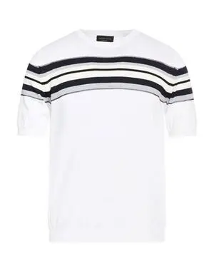 ROBERTO COLLINA Cotton Striped Sweater - White
