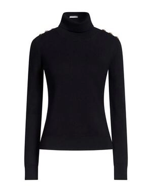 Versace Turtleneck In Virgin Wool - Black