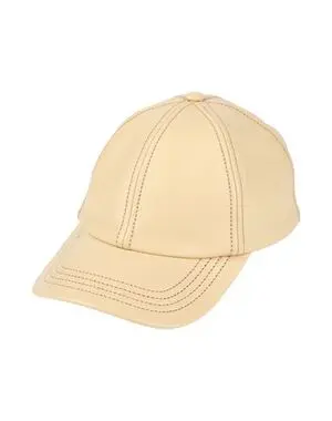 Jacquemus Leather Baseball Cap - Beige