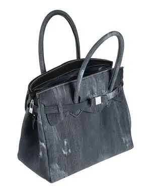 Save My Bag Two-tone Tote Bag With Bow Detail