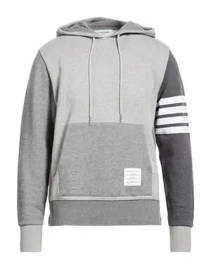 Thom Browne Light Cotton Hoodie With Multicolor Details