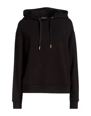 Armani Exchange Cotton-blend Lightweight Knit Sweatshirt - Black
