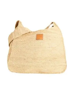Sandro Raffia Hobo Bag - Sand