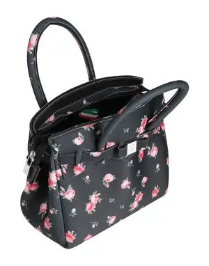 Save My Bag Floral-print Scuba Tote - Grey