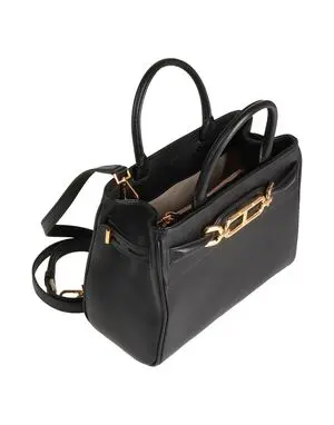 TOM FORD Calfskin Leather Tote Handbag - Black