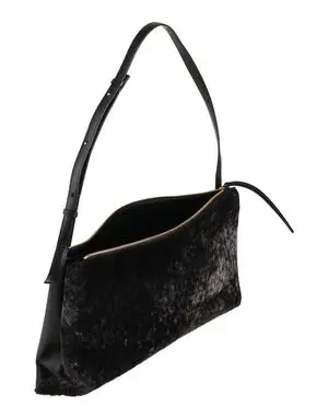 JIL SANDER Lambswool And Cow Leather Shoulder Bag