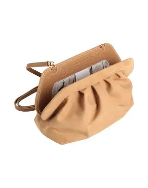 THEMOIRE Clutch In Brushed Synthetic Material - Camel