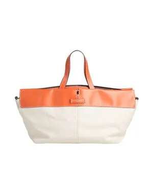 GIANNI CHIARINI Leather And Canvas Shopper Bag