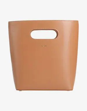 N°21 Leather Bucket Bag - Beige