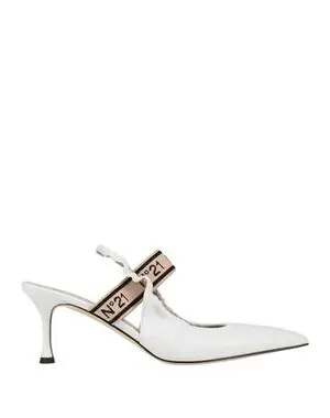 N°21 N°21 Leather Slingback Pumps White
