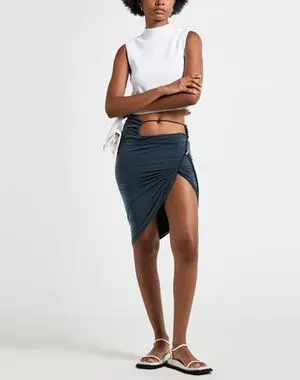 Jacquemus Asymmetric Jersey Mini Skirt - Charcoal