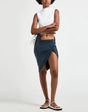 Jacquemus Asymmetric Jersey Mini Skirt - Charcoal