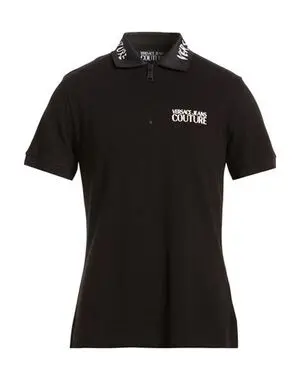 Versace Polo Shirt Size Cotton - Black