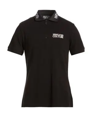 Versace Polo Shirt Size Cotton - Black