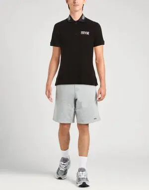 Versace Polo Shirt Size Cotton - Black