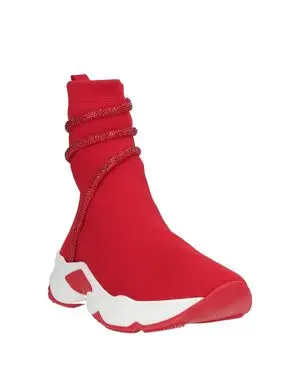 Rene Caovilla Sock Sneakers With Crystals - Red