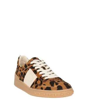 Valentino Garavani Low-top Leopard Print Calf Hair Sneakers