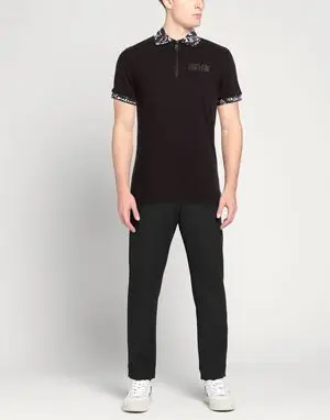 Versace Polo Shirt Size Cotton - Black