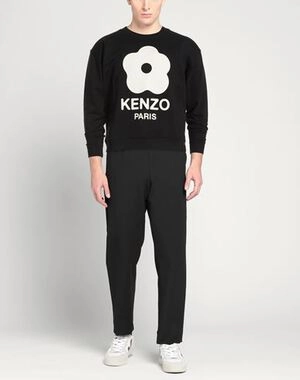 Kenzo Cotton Sweatshirt With Graphic Print - Black