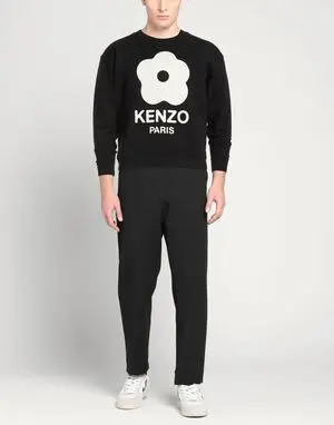 Kenzo Cotton Sweatshirt With Graphic Print - Black