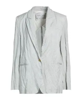 FORTE_FORTE Single-breasted Blazer - Light Grey