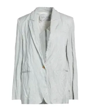 FORTE_FORTE Single-breasted Blazer - Light Grey