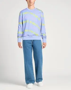 Versace Logo-print French Terry Sweatshirt - Blue
